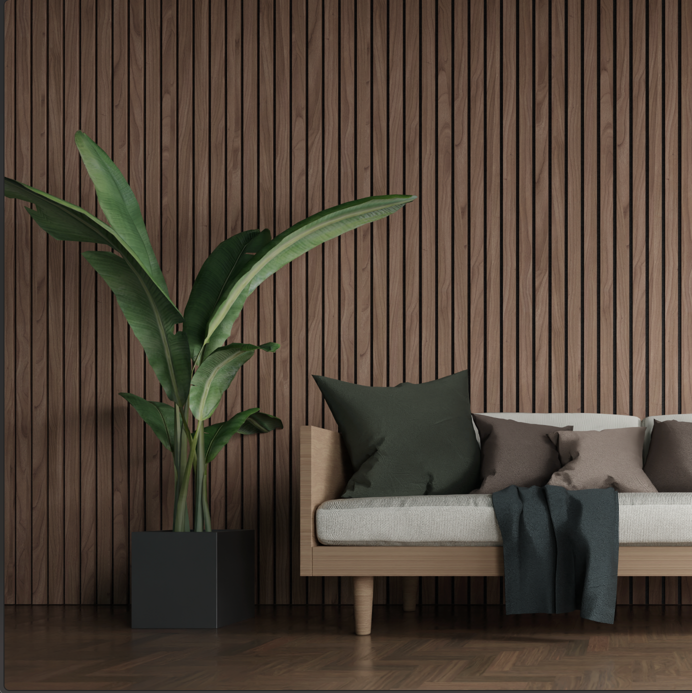 Walnut Acoustic Luxe Grand Panel – Wood Panel Co